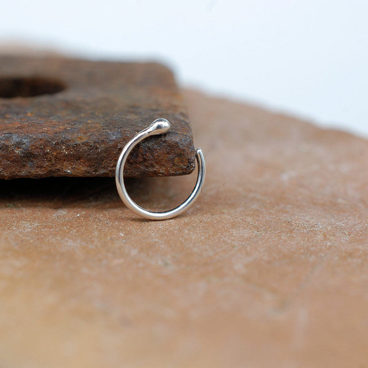 Silver Open Nose Ring Hoop – Rock Your Nose Jewelry Inc.