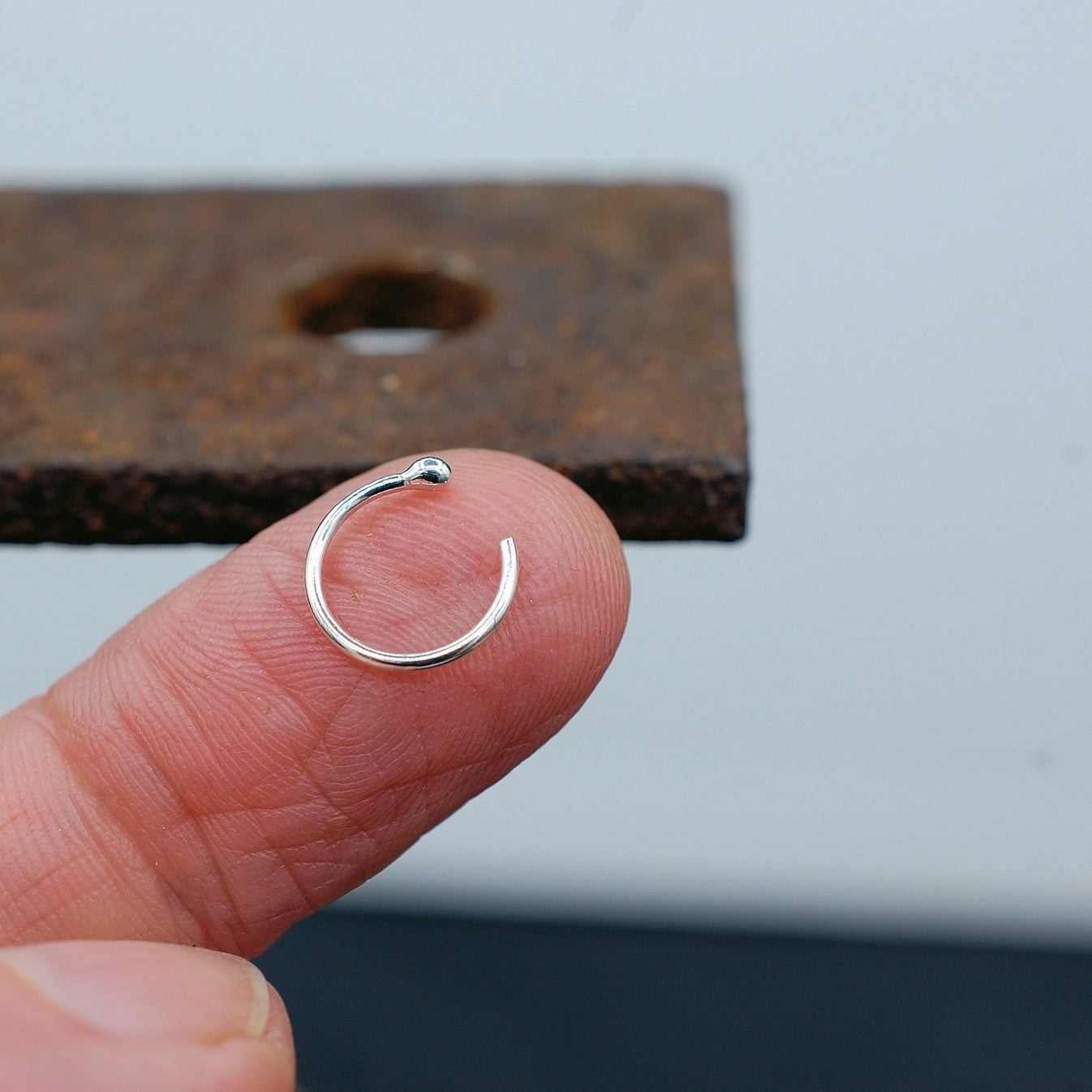 Silver Open Nose Ring Hoop – Rock Your Nose Jewelry Inc.