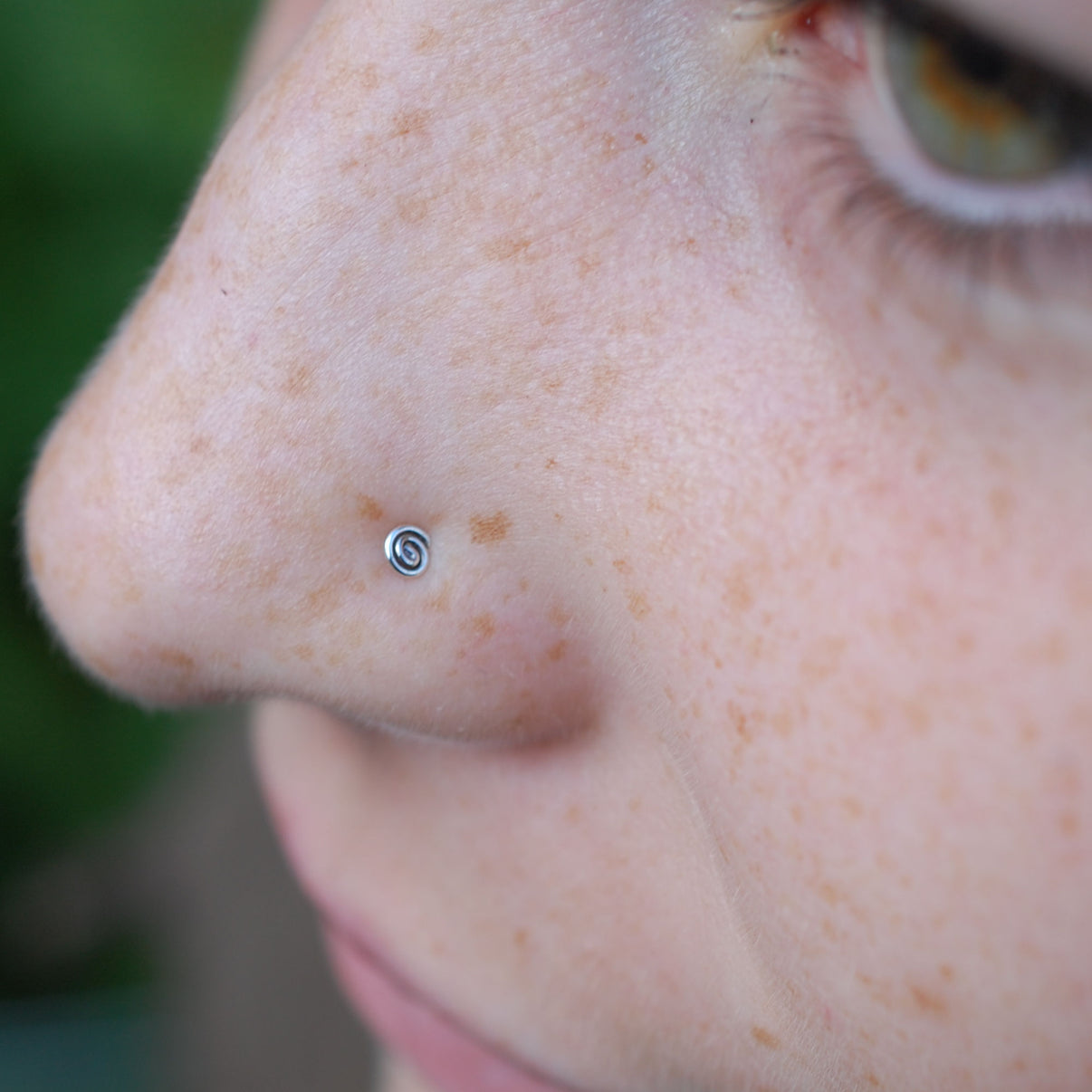 Micro Mini Spiral Nose Stud | Sterling Silver Nose Stud | Nose Jewelry ...